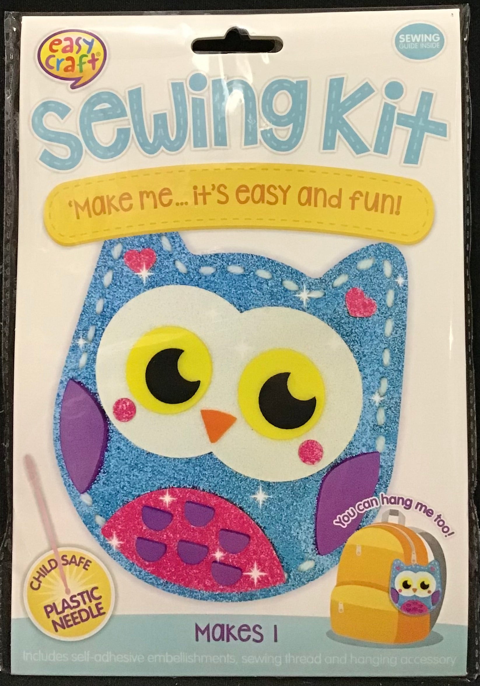 Sewing Kit - Owl - Plastic needle included – The Crafty Bear Shop