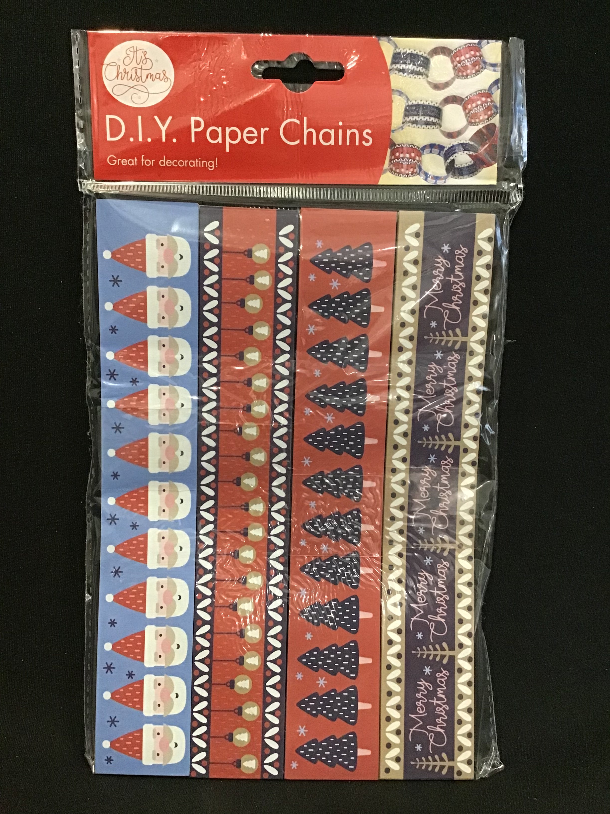DIY Paper Chains - Merry Christmas/Trees/Santa/Lights - 1 pack – The ...