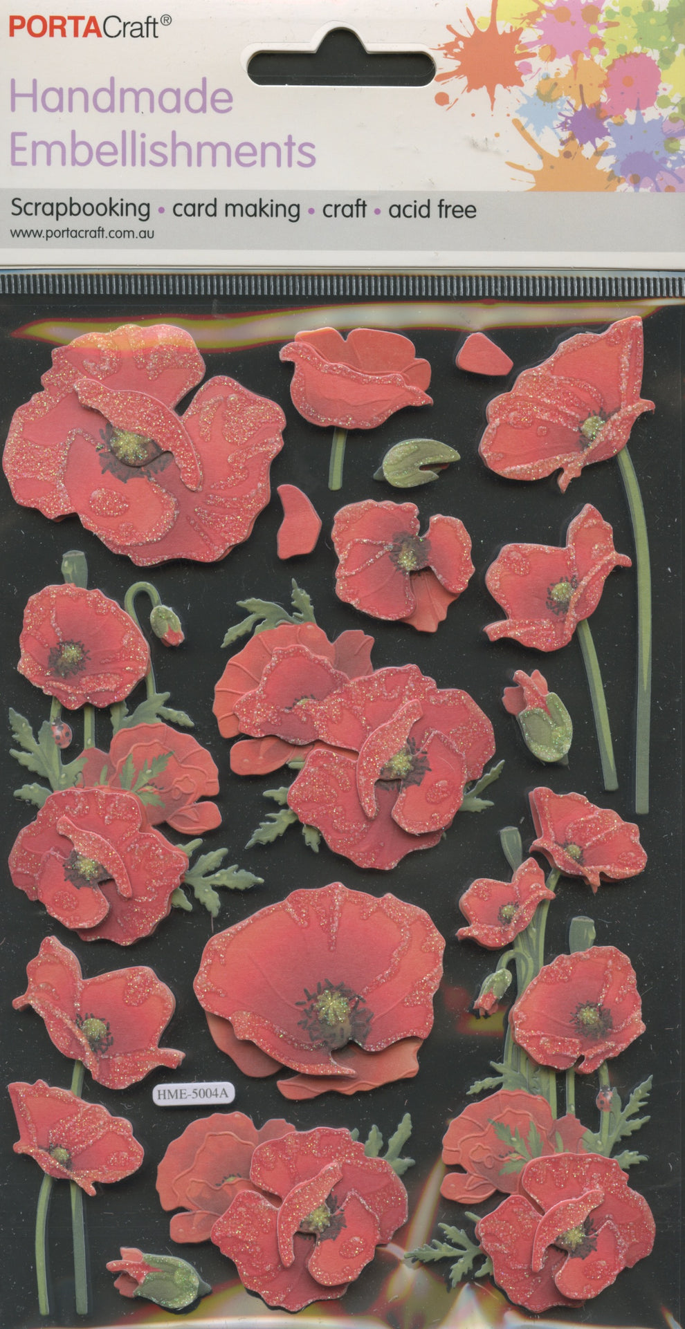 Handmade Embellishments Adhesive - Poppy – The Crafty Bear Shop