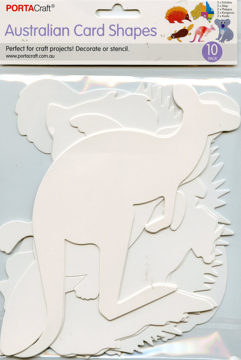 Australian Card Shapes - 10pk – The Crafty Bear Shop