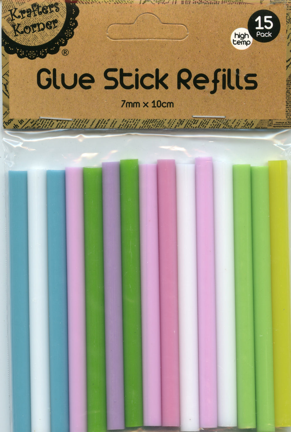 Glue Stick Refills - Pastel Shades Assorted - 10cm x 7mm - 15 pk – The ...