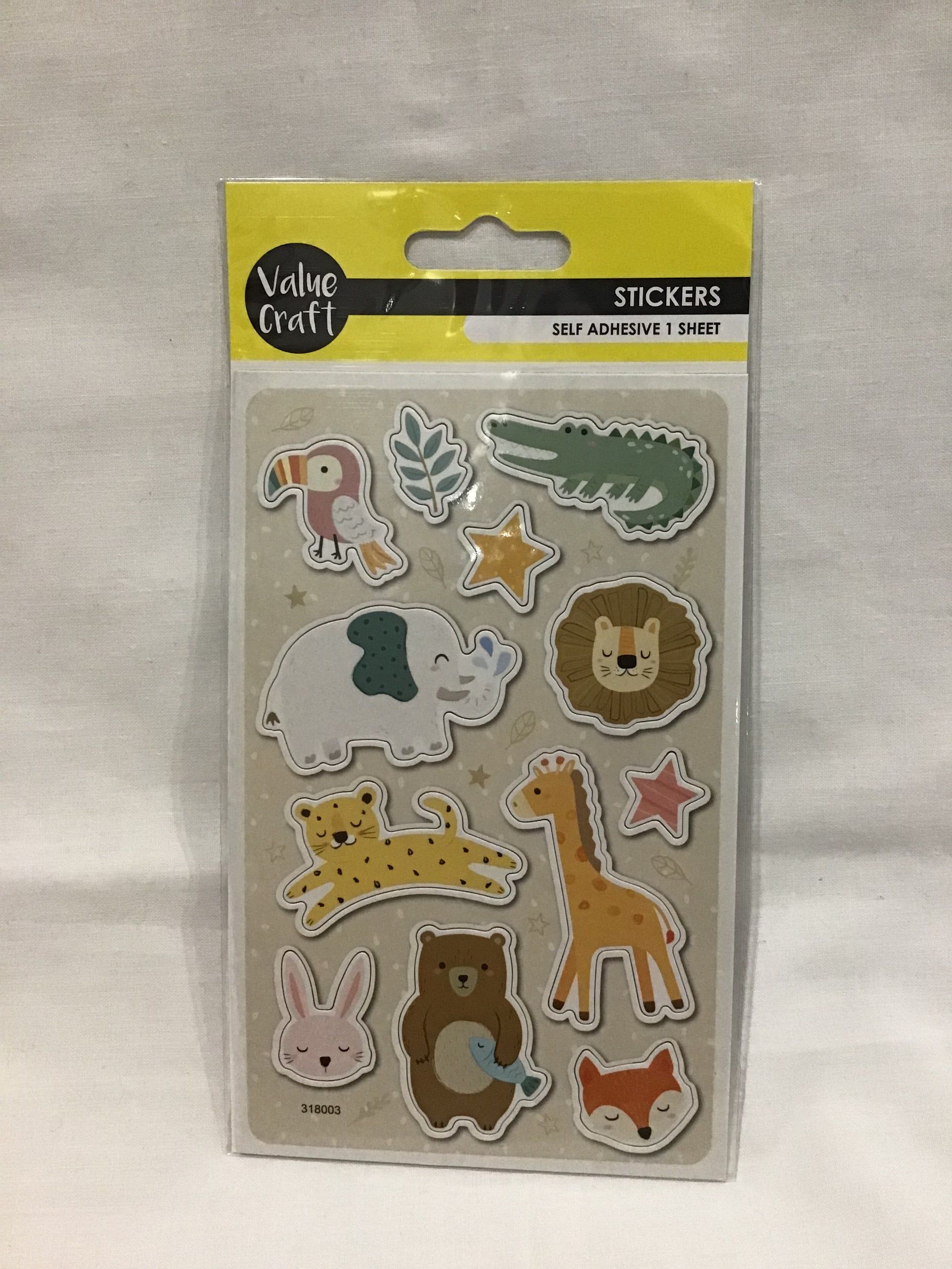 Animal Stickers - 1 sheet - 12 pack – The Crafty Bear Shop