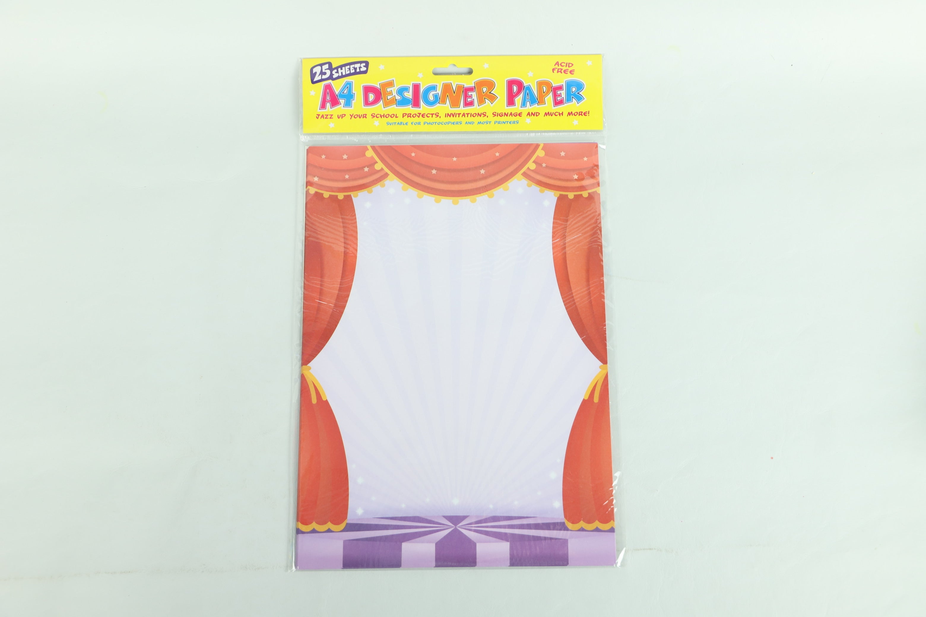 A4 Designer Paper- Stage/Theatre - 25 Sheets – The Crafty Bear Shop