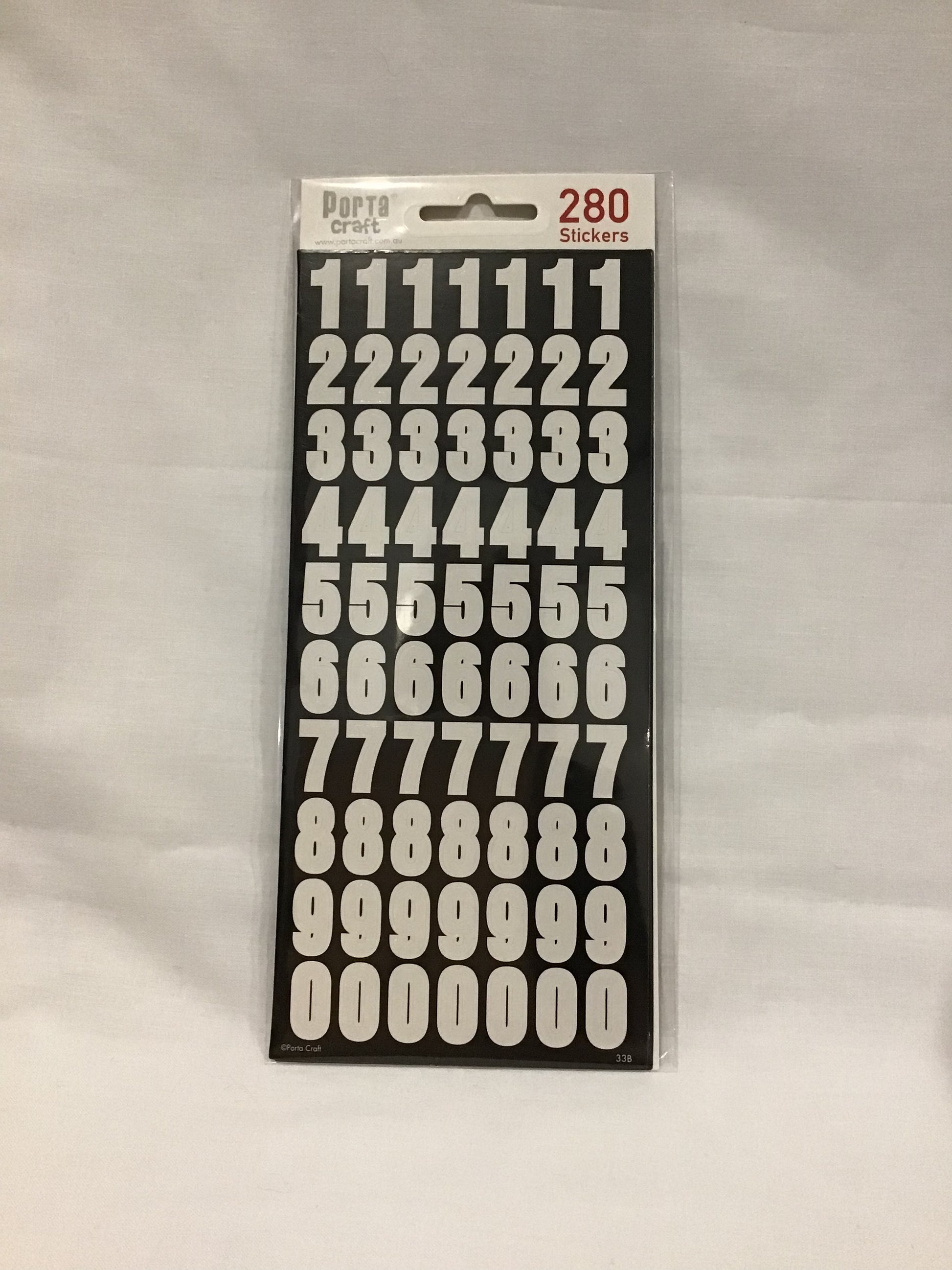 White Number Stickers - 280 pk – The Crafty Bear Shop